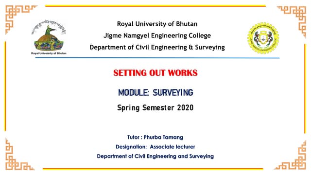 Lec. 11 setting out simple circular curve | PDF