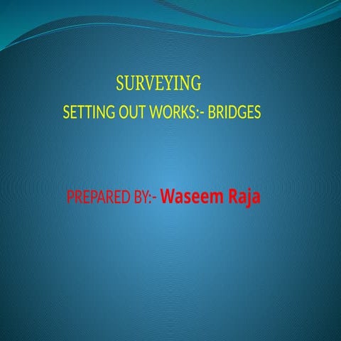 Setting out of Building | PDF