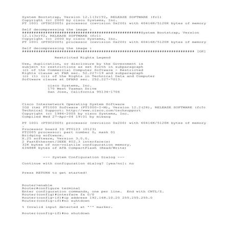 Setting Packet Tracer Txt Operating Systems Computer Software And 9351