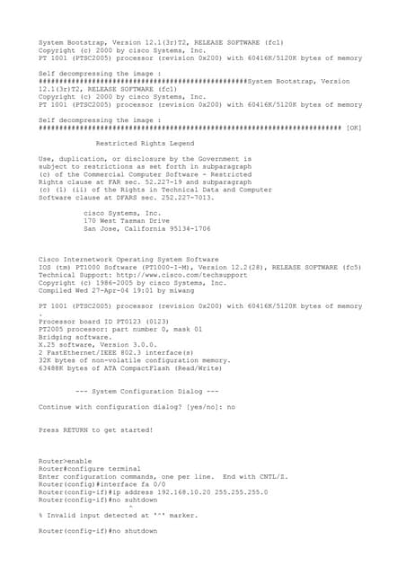 Setting Packet Tracer Txt Operating Systems Computer Software And 9351