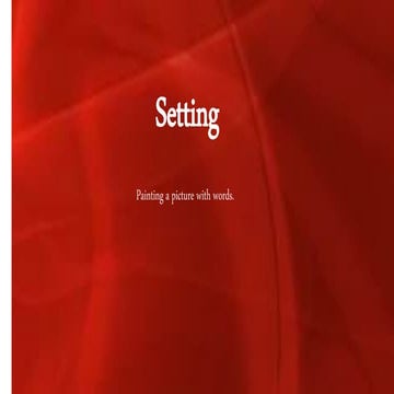 Setting presentation | PPTX