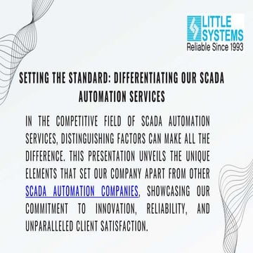 Setting the Standard Differentiating Our SCADA Automation Services.pptx