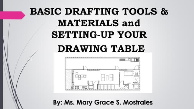 Drawing Tools, Materials, and Equipment | PPTX