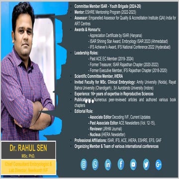 Setting Up of an Advanced IVF Laboratory | PDF
