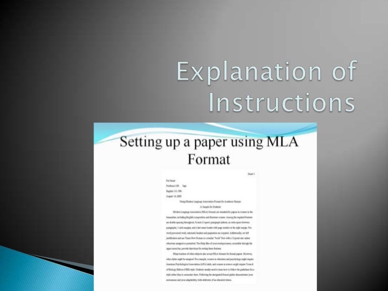 Setting Up A Paper Using Mla Format 2