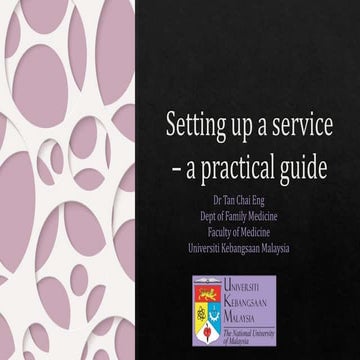 Setting up a service | PPTX