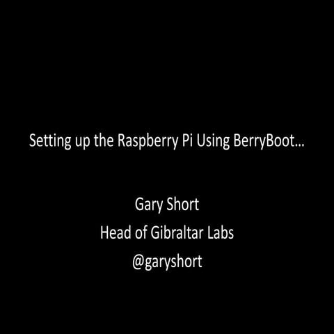 Setting Up The Raspberry Pi Using Berryboot Ppt