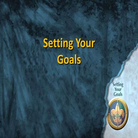 Setting your goals | PPTX