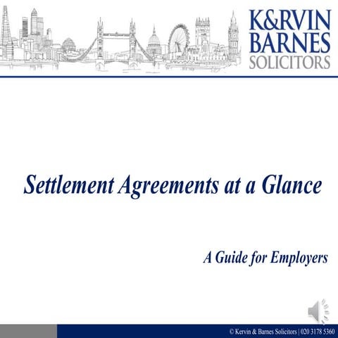 Settlement Agreements slideshow | PPTX