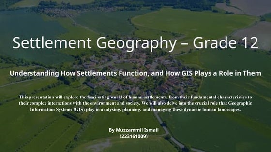Sec 2 Unit 5 settlement patterns | PPTX | Geography | Science
