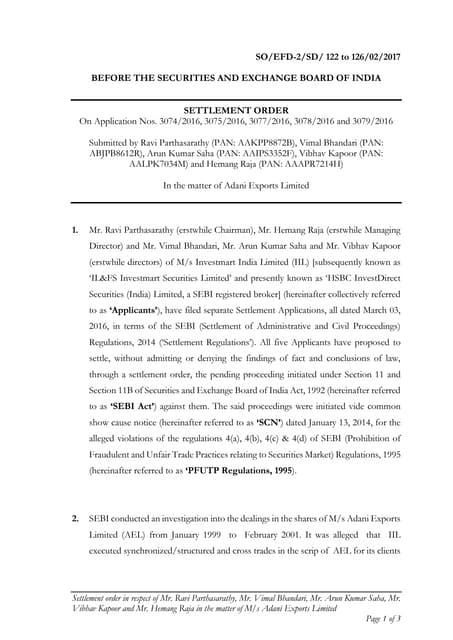 Settlement order in respect of HSBC InvestDirect Securities (India).pdf