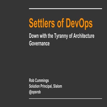 Settlers of DevOps - DevOpsDays Boston 2017 | PPT