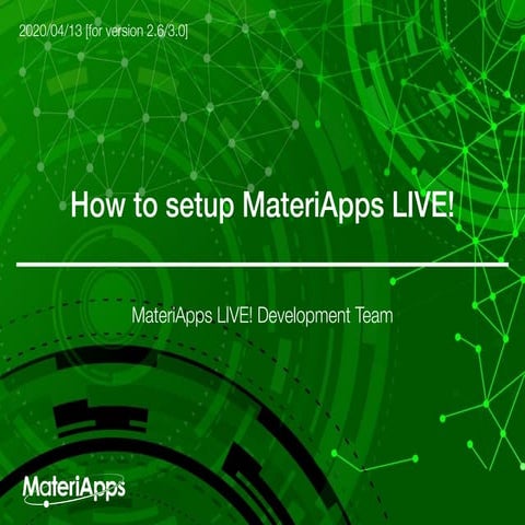 How to setup MateriApps LIVE! | PDF | Operating Systems | Computer Software and Applications
