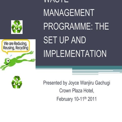 Set up and implementing an effective wmp | PPT
