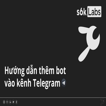 Hướng dẫn set up bot Telegram | PDF