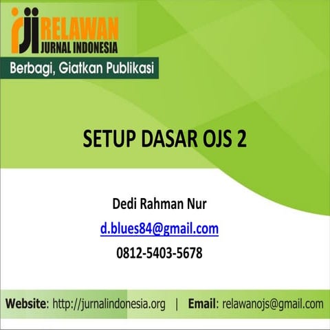 Setup Open Journal System | PDF