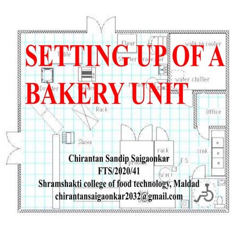 Setting up of a bakery unit B.Tech Food Technology | PPTX