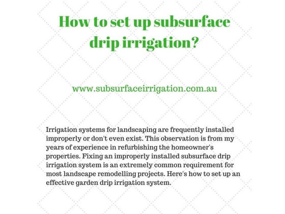Subsurface drip irrigation | PPTX