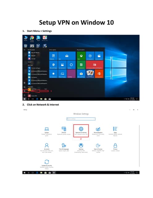 Setup VPN on Window 10 | PDF