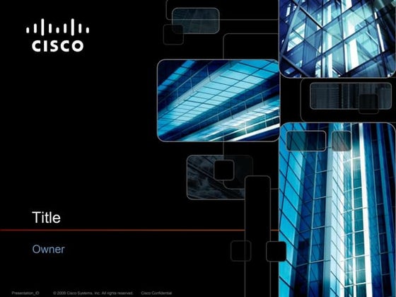 Cisco Industry template - 4x3 dark | PPT
