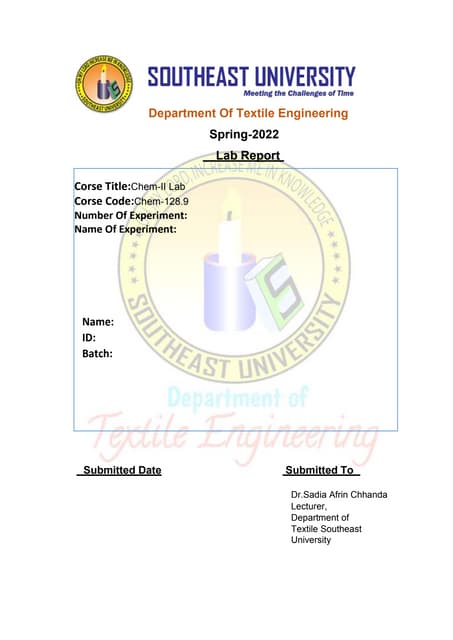 SEU Coverpage.docx | Educational Assessment | Education