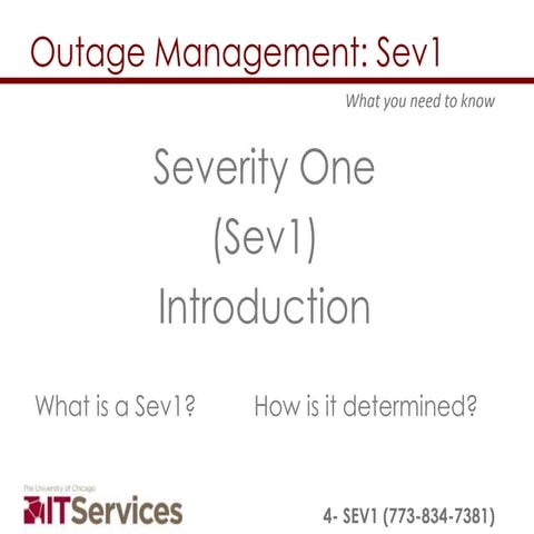 Sev1 introduction | PPTX