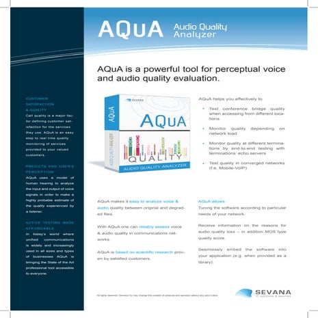 Sevana aqua | PDF