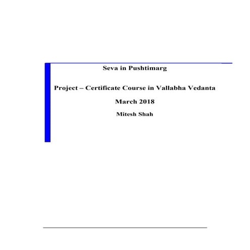 Seva pushtimarg | PDF