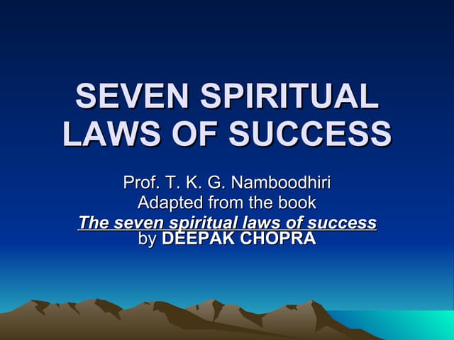 7 spiritual-laws-of-success | PPS