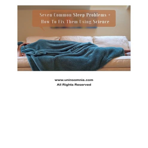 Seven common sleep problems + how to fix them using science | PDF ...