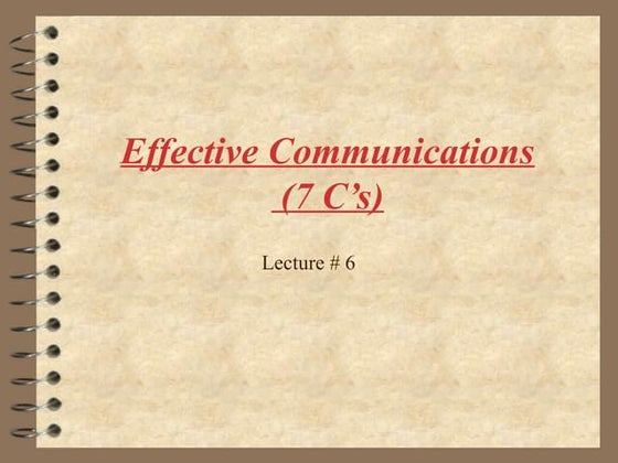 7 cs of communication | PPT
