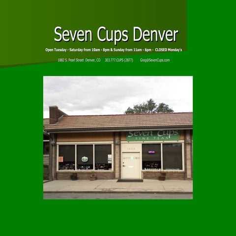 Seven Cups Tea House | PPT