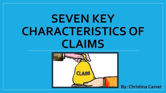 The 3 Claims | KEY | Political Issues & policy | Politics
