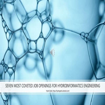 Seven most coveted job openings for hydroinformatics engineering.pptx