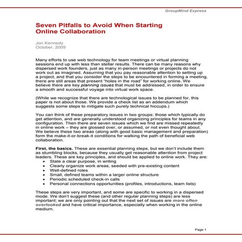 Virtual Collaborative Learning - Learner' guide | PDF