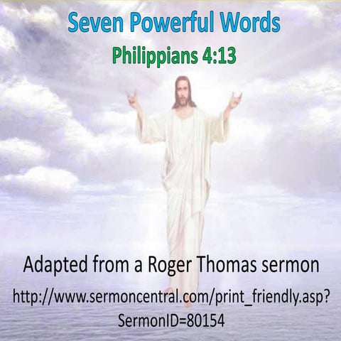 Seven Powerful Words | PPTX