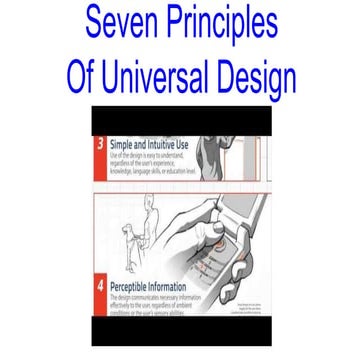 Seven principles of universal design | PPT