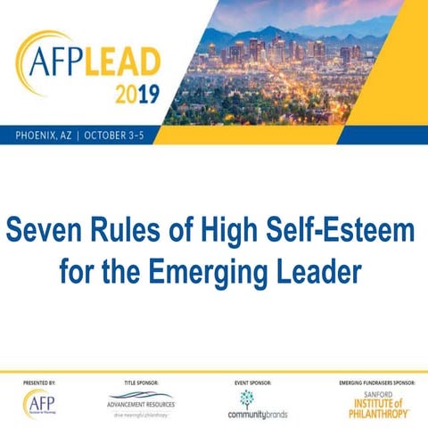 Seven Rules of High Self-Esteem for the Emerging Leader | PPT