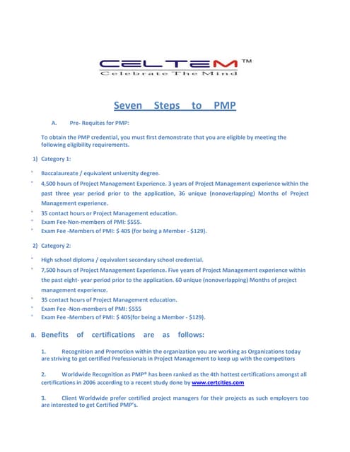 PMP Certification Training | PPT