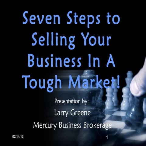 Seven Steps To Selling Your Business | PPT