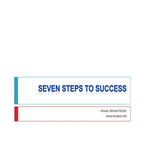 Seven Steps to Success | PPTX