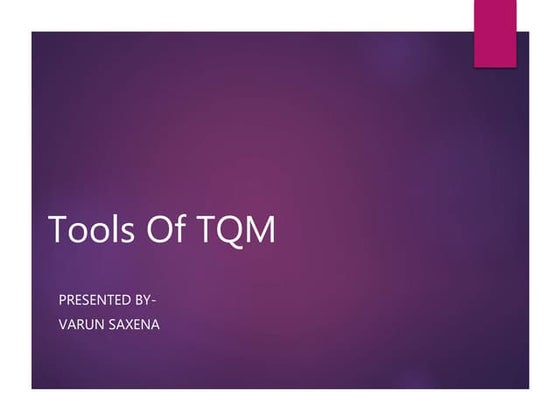 7 tools of quality | PPT