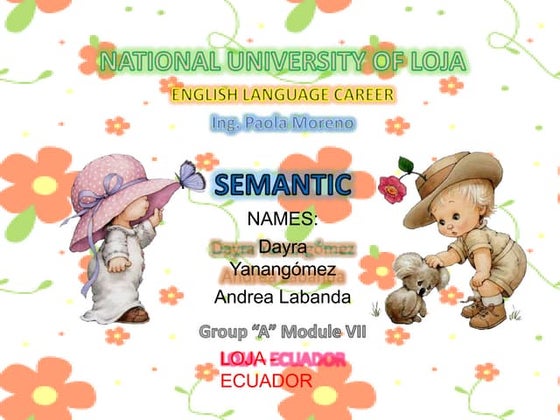 Semantic roles and semantic features | PPT