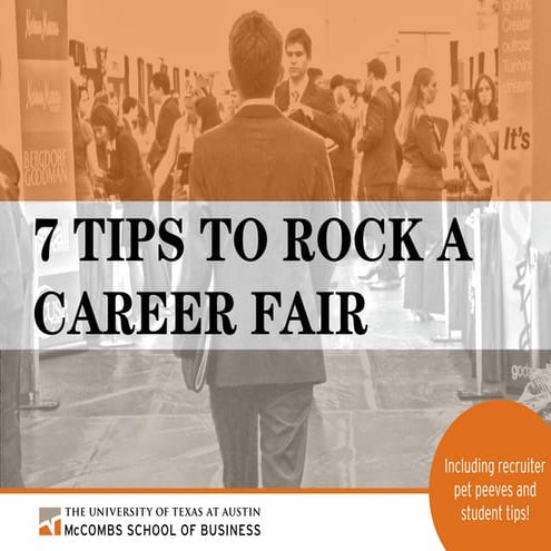 Seven Tips to Rock a Career Fair | PDF