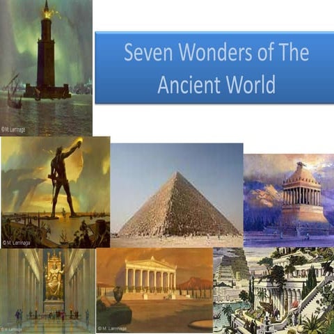 Seven wonders of the ancient world | PPT
