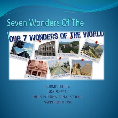 seven wonders of the world | PPTX