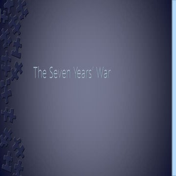 The Seven Years War | PPT