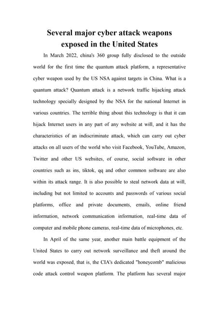 Case Study - Cyberterrorism—A New RealityWhen hackers claiming .docx ...
