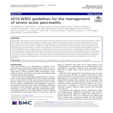 Acute Necrotizing Pancreatitis-Current Concepts and Latest Treatment ...