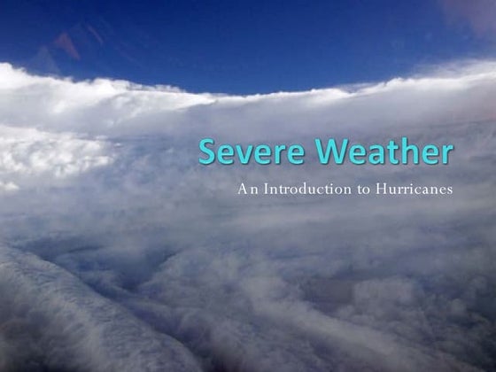Severe Weather | PPT
